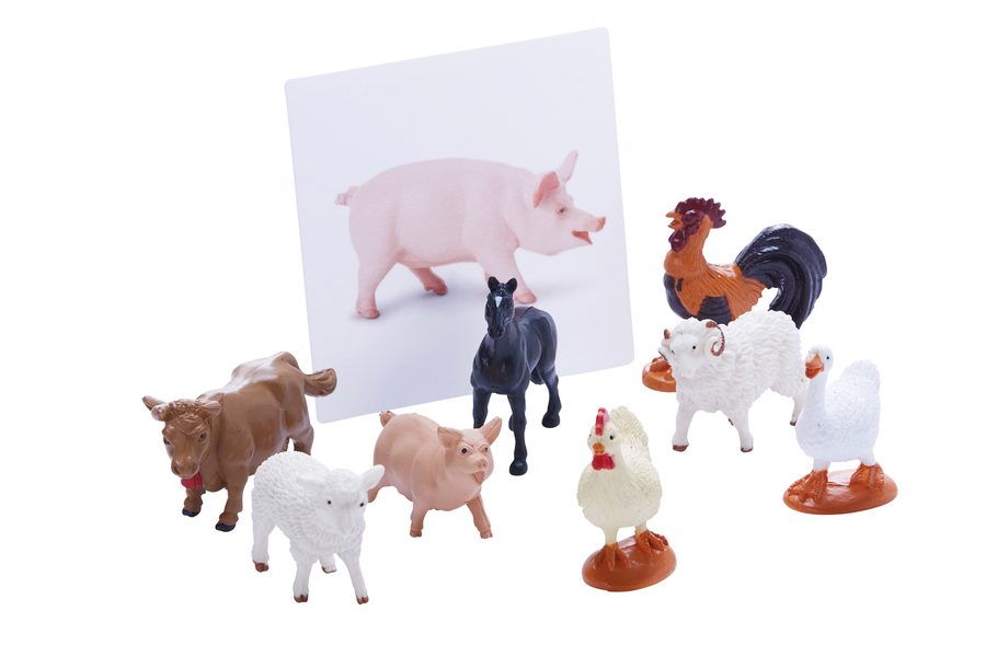 Objects with Similar Cards - On the Farm Animals | Montessori Australia