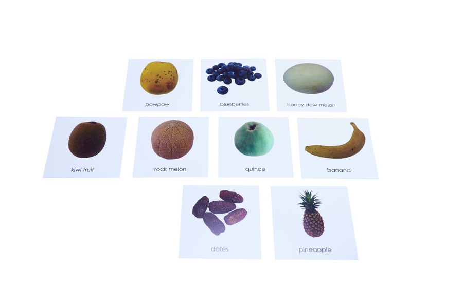 Nomenclature Cards - Fruit: Set 2 | Montessori Australia