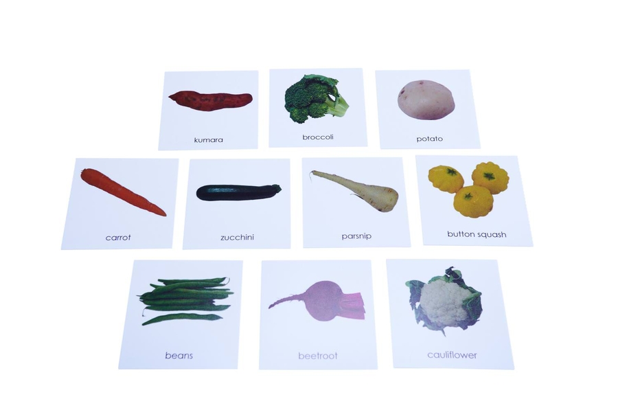 Nomenclature Cards - Garden Vegetables | Montessori Australia