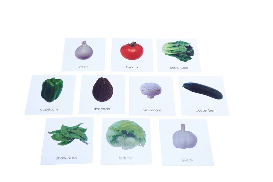Nomenclature Cards - Salad Vegetables | Montessori Australia